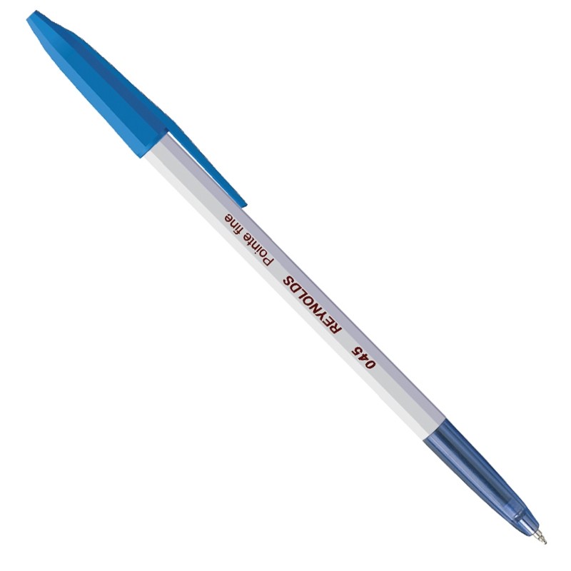 Stylo à Bille REYNOLDS point fine 045- Bleu - Alarabia Informatique